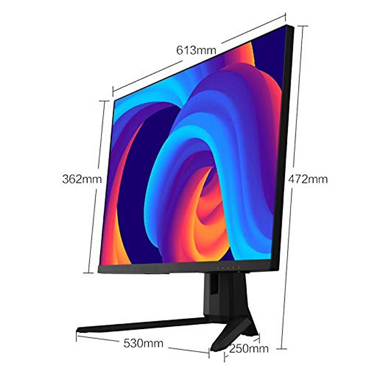 ZZYH 27 Inch IPS Monitor (1ms Response, FHD 1920 X 1080 at 144Hz, with DP, HDMI), Home Desktop Borderless Computer Screen, DCI-P3 Cinema Quality, Compatible with FreeSync&G-SYNC