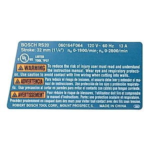 Bosch Parts 1619P01755 Nameplate