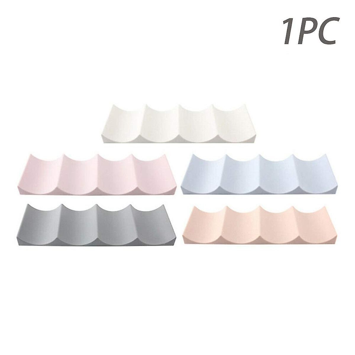 European Style Wine Rack, Modern Wave Shape Anti Slip Table Top Home Fridge Shelf, Wine Rack Countertops Display Stand Kitchen Storage Can Bottle Holder(Milky White,Size:1pc)