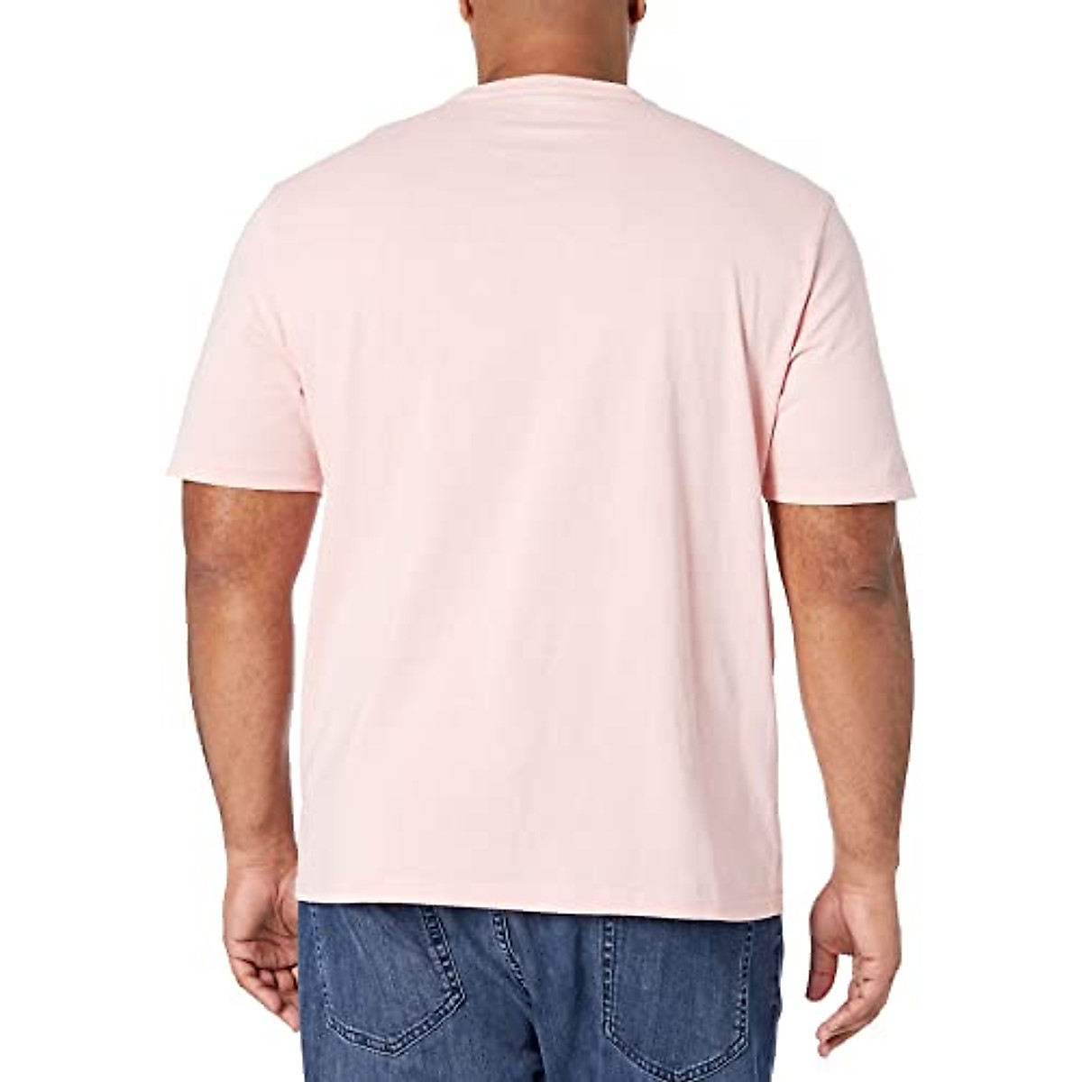 Amazon Essentials Men's Regular-Fit Short-Sleeve Crewneck T-Shirt, Pack of 2, Light Pink, Large