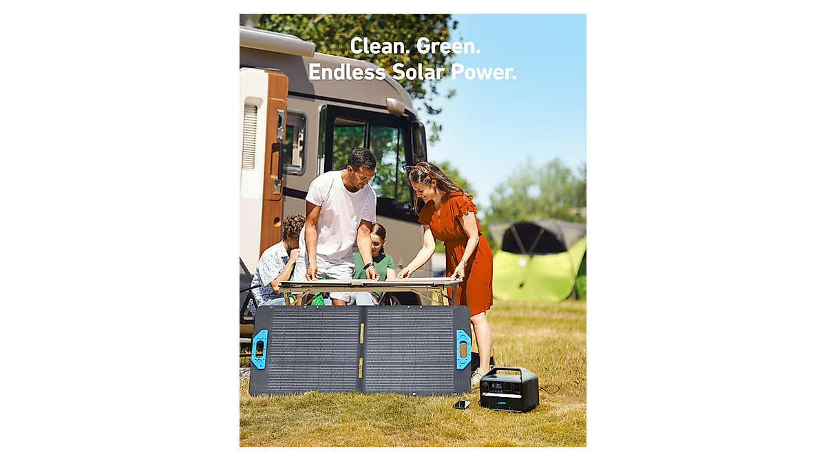Anker 535 Solar Generator with 100W Solar Panel