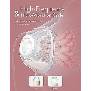 Momcozy Hospital Grade Breast Pump V1, Hands-Free & Portable Double Electric Breast Pump, Smart Touch Screen, 3 Modes & 9 Levels Wearable Pump with 5 Flange Sizes