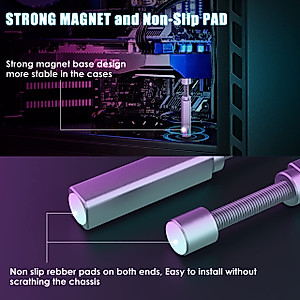 HONKID GPU Support Bracket Graphics Card Sag Brace, Universal VGA Graphics Card Stand Holder with Magnet and Rubber Pad,White