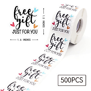 Littlefa Cute Just for You Stickers,Small Business Stickers,Boutique Stuff Sticker,Thank You Stickers,Sample Mail Stickers,Gift Bags Packaging Sticker 500 PCS
