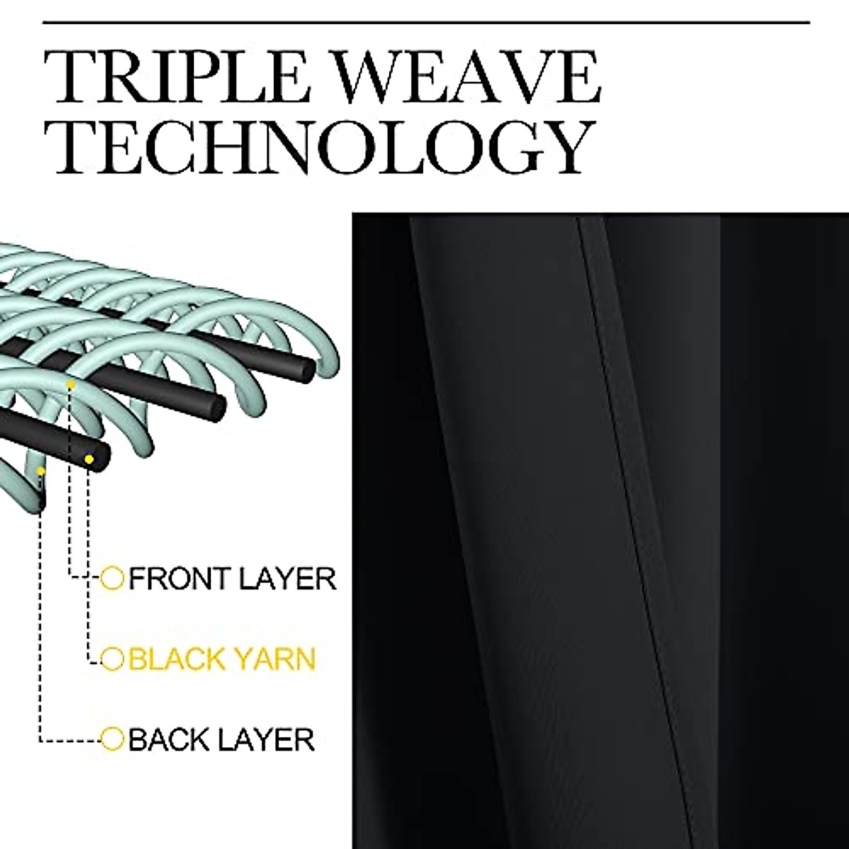 NICETOWN Sliding Glass Door Wide Curtain, Window Treatments for Patio Doors, Back Tab & Rod Pocket Thermal Insulated Blackout Curtains for decoration, Vertical Blind (Black, 100 by 84-inches, 1 Panel)