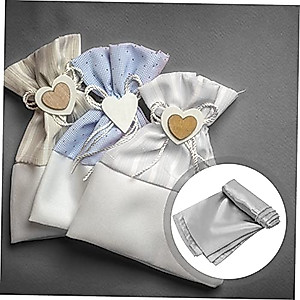 FAVOMOTO 4pcs Satin Fabric Sewing Fabric Fake Silk DIY Cloths Seam Binding DIY Patchwork Scrapbook Materials Cotton Bundle Multi-use Fabric Polyester Cheongsam Accessories