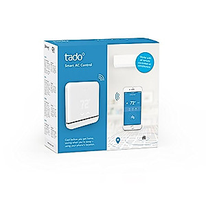 Tado Smart Air Conditioner and Heater Controller, Wi-Fi, Compatible with iOS and Android, Works with Alexa