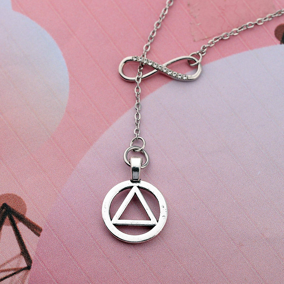 AKTAP Alcoholics Anonymous Recovery Necklace Alcoholics Anonymous Gifts for Sober Sobriety Y Necklace Sobriety Gifts Alcoholics Anonymous Recovery Jewelry