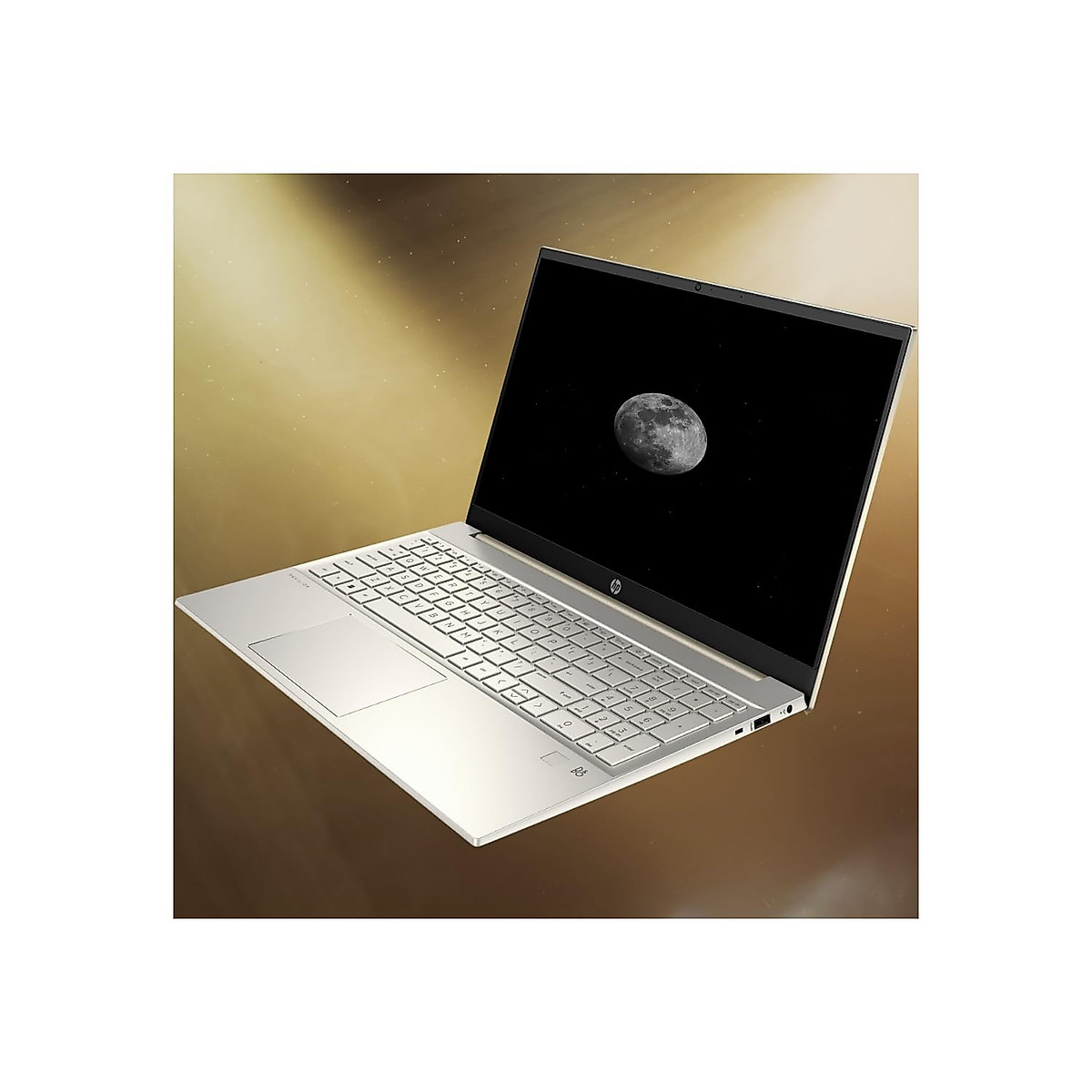 HP Pavilion 15t Laptop, 15.6" FHD Touchscreen, Intel Core i7-1355U Processor, 32GB RAM, 1TB SSD, Webcam, Backlit Keyboard, FP Reader, HDMI, Wi-Fi 6, Windows 11 Home, Warm Gold