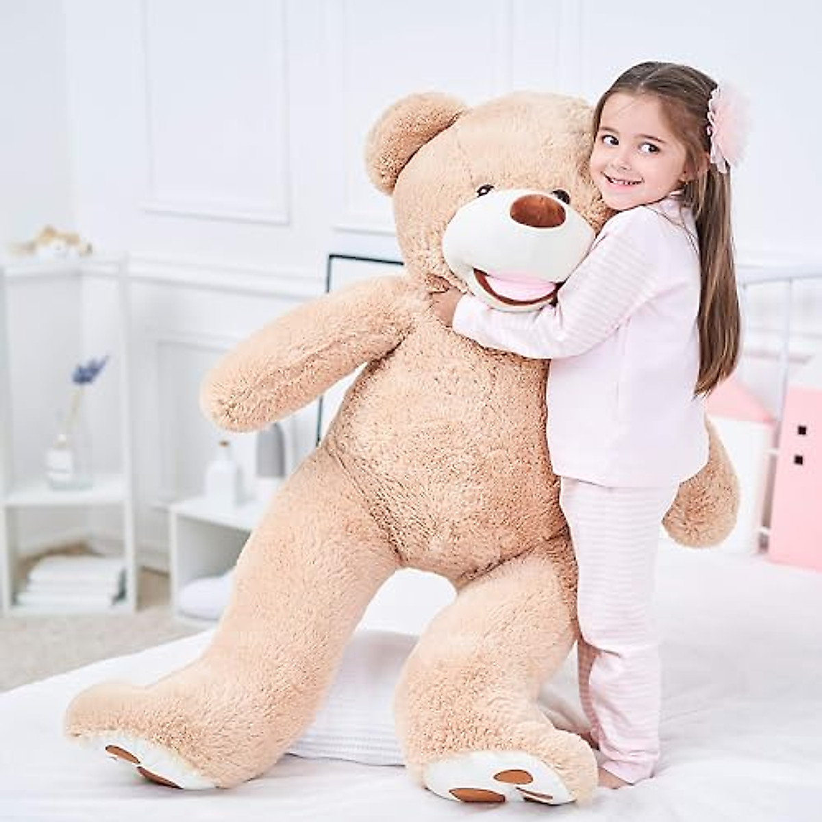 IKASA Giant Teddy Bear Plush Toy Stuffed Animals (Brown, 39 inches)