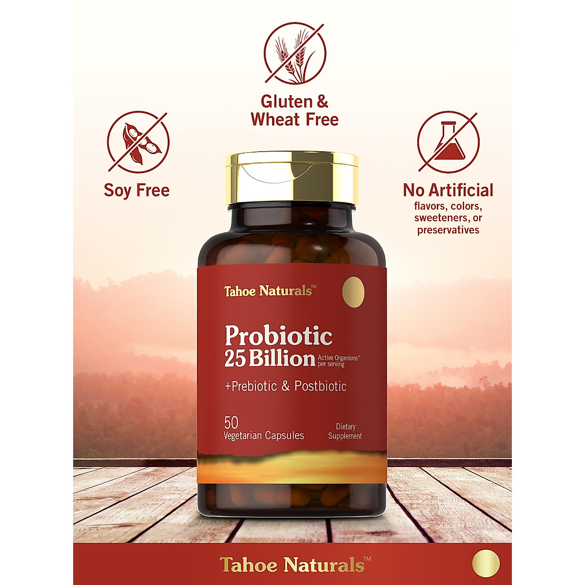 Carlyle Prebiotic, Probiotic & Postbiotic | 25 Billion CFU | 50 Powder Pills | Men and Women's Digestive Health | Vegetarian and Non-GMO Supplement