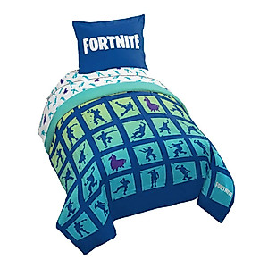 Jay Franco and Sons Fortnite Boogie Down Emote Twin / Full Comforter Set with Pillow Sham
