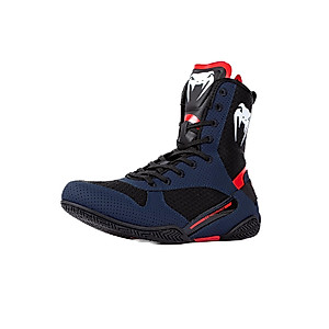 Venum Elite Boxing Shoes - Navy/Black/Red