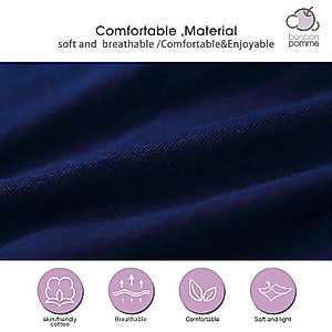 bonbonPomme Baby Girl Nautical Dress with Hat Short Sleeve 100% Cotton Playwear Dress Navy 18-24 Months