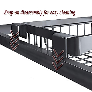 FEHUN Sinks,Stainless Steel Kitchen Sink Dish Drying Rack Drain Rack/79*32*52Cm