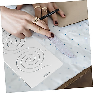 TEHAUX Quilting Stencils Grid Patchwork Quilting Tools Stencils for Quilting Patchwork Tool Quilting Quilting Stencil Ruler Sewing Template Ruler