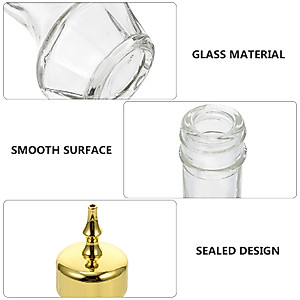 Healifty 3 pcs Bitter Antique Sprayer Bartender's Tools Bar Hand Clear Dispenser Mixer Ml Syrups Craft Mixing Wine Vintage Making Leakproof Bottle Professional Bartending Dasher Handblown