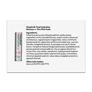 ChapStick Total Hydration Tinted Lip Balm Tubes and Lip Scrub Regimen Pack, Tinted Lip Moisturizer and Exfoliator - 0.12 Oz Lip Balm (4 Count) and 0.27 Oz Lip Scrub