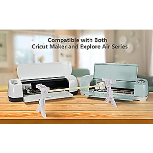 AOOIIN Adjustable Stand for Cricut Maker and Explore Air Series, Extra Legs Stand for Cricut Riser with Vinyl Roll Holder Rod for Cricut Accessories, Space Expansion and Organizer for Cricut Machine