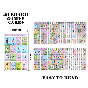 Ambercalm Baby Shower Games in Spanish English,Mexican Bingo Juegos para Baby Shower en Español,Baby Bingo for Baby Shower Boy Girl,Funny Spanish Bingo Card Games for Up to 40 Players