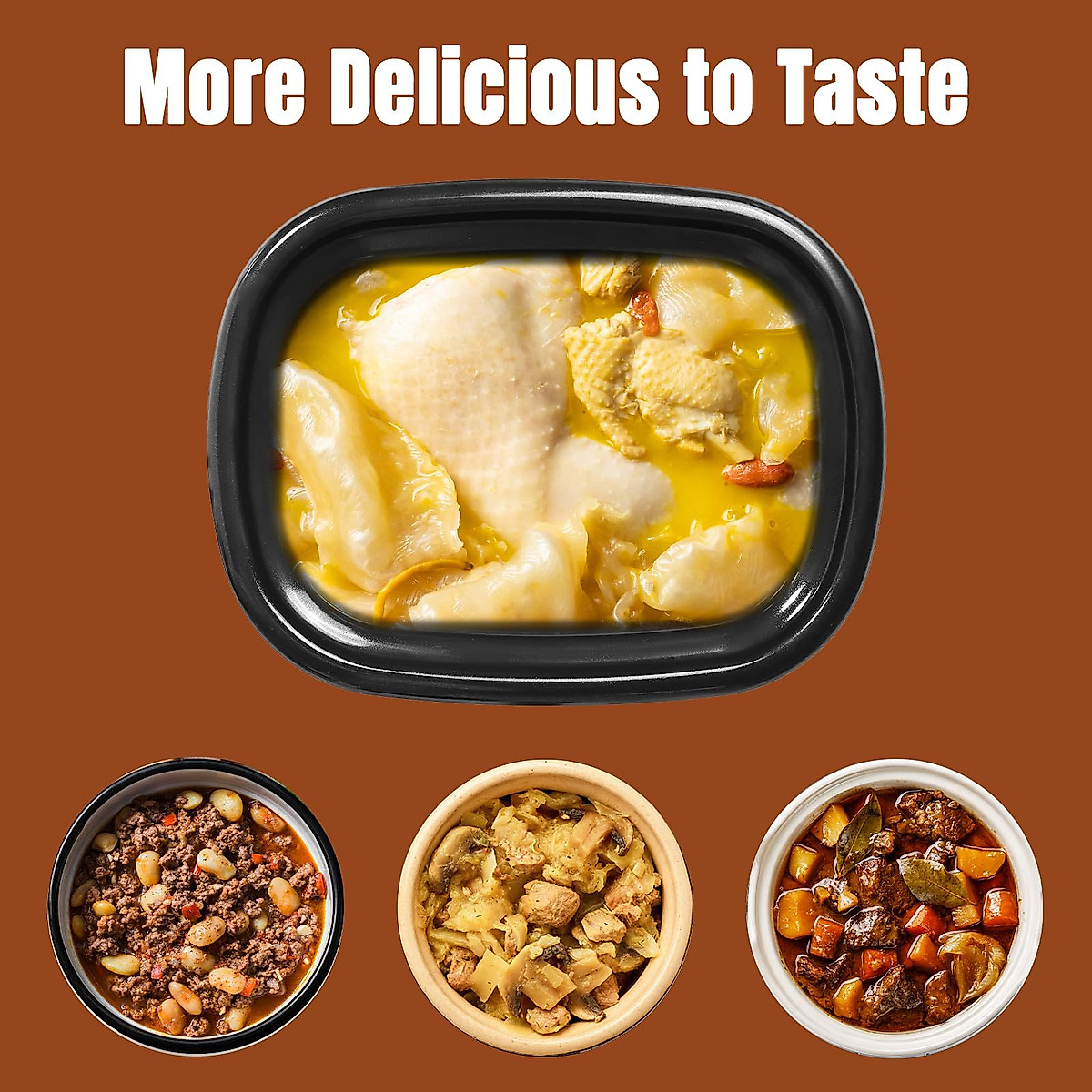 spoonlemon 6.5Qt 11-in-1 Multi Cooker, Digital Programmable Slow Cooker With Bake, Sauté, Roast, and Sous Vide functions, 1500W Timer&Temp Control,Dishwasher Safe Lid&Nonstick Inner Pot