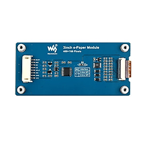 waveshare 3inch E-Paper Module (G) 400 × 168 Resolution e-Ink Display Red/Yellow/Black/White epaper Screen for Raspberry Pi 4B/3B+/3B/2B/B+/A+/Zero/Zero W/WH/Zero 2W,Jetson Nano/Arduino,SPI Interface