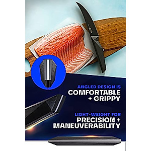 Dalstrong Fillet Knife - 6 inch - Shadow Black Series - Black Titanium Nitride Coated - High Carbon 7CR17MOV-X Vacuum Treated Steel - Meat, Boning Knife - Kitchen Knife - Sheath - NSF Certified