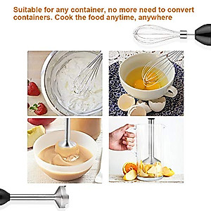 YISSVIC Immersion Hand Blender, 4 in 1 9 Speed Stick Blender with 500ml Food Grinder 700ml Container Chopper Whisk Puree Infant Food, Smoothies, Sauces Soups (1000W 4 In 1 Silver)