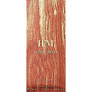 Hanae Mori Him EDP Spray for Men, 3.4 Ounce