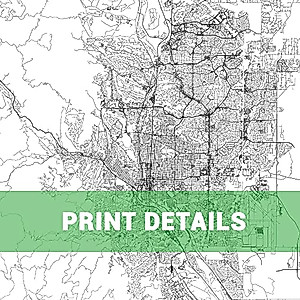 Dear Mapper Colorado Springs United States View Abstract Road Modern Map Art Minimalist Painting Black and White Canvas Line Art Print Poster Art Line Paintings (Set of 3 Unframed) (16x24inch)