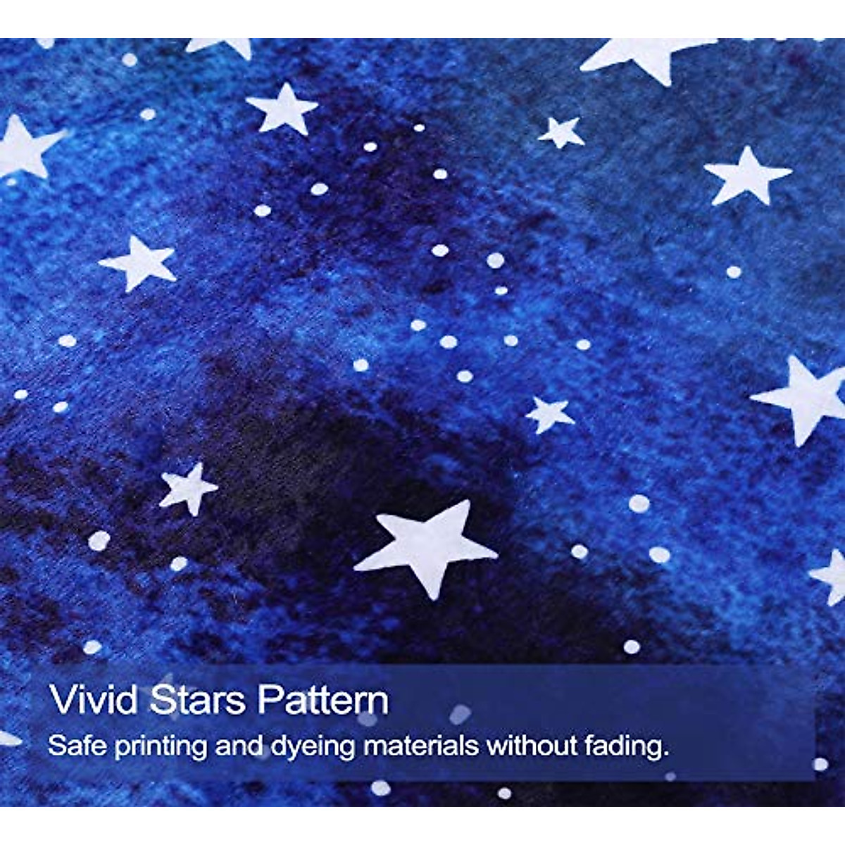 Stars Fleece Throw Blanket, Jewel Blue Starry Sky Plush Throw Blanket Love Gifts Blanket for Women Super Soft Bed Sofa Chair Throw for Kids and Adults (47" x 60")