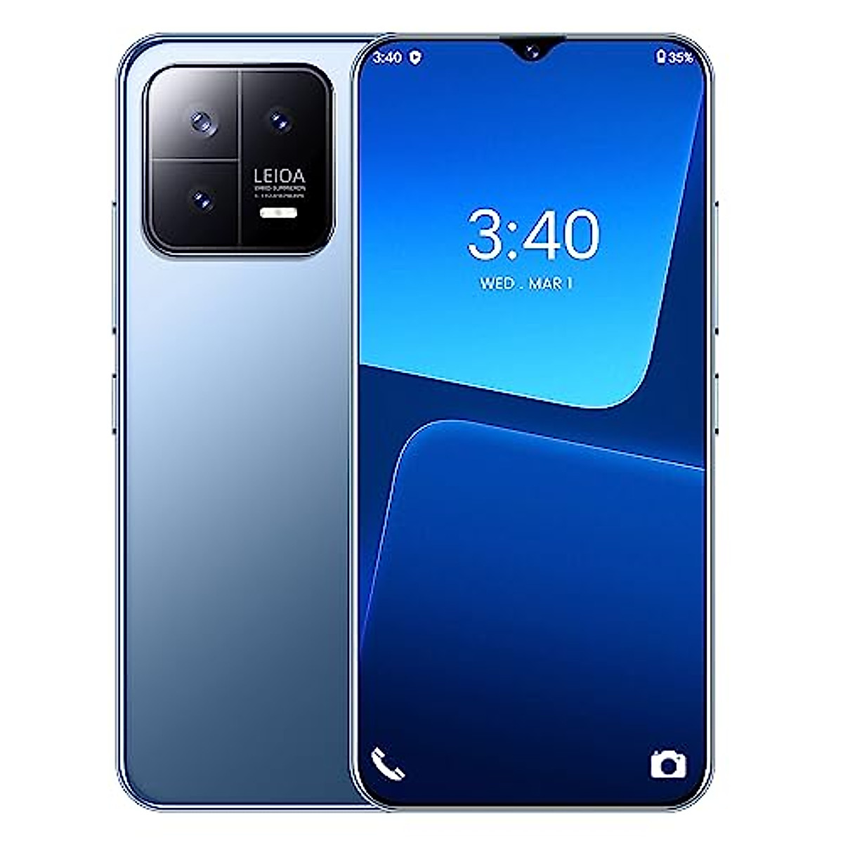 ExAchat M13 Pro 5G Unlocked Smartphone, 7.3" Large Screen Android 13 Phone 6GB+256GB 108MP 7300mAh Dual SIM Cell Phone 5G Fingerprint/Face ID