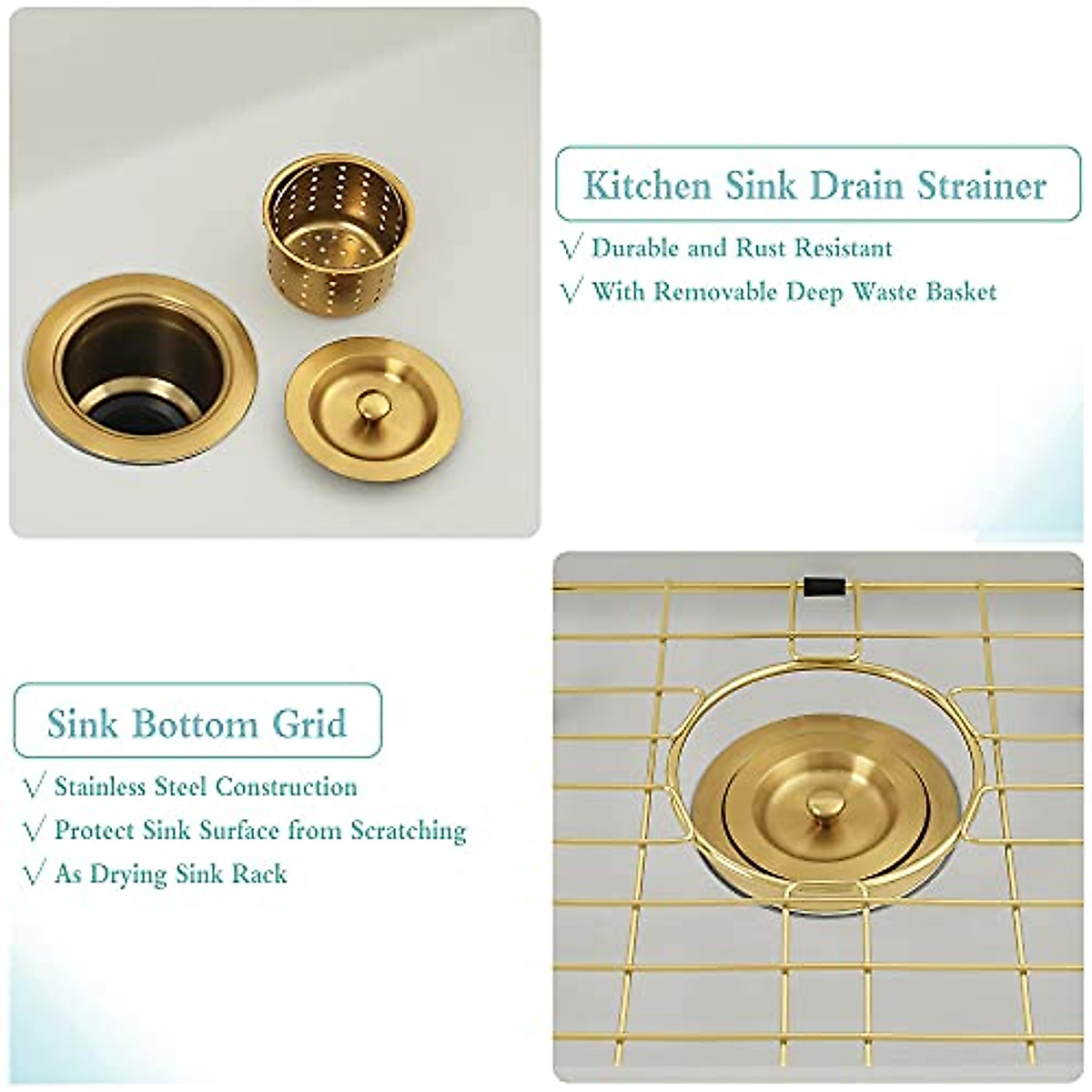 Lonsince Undermount Kitchen Sink White,31 X 18 Inch Single Bowl Kitchen Sink,White Undermount Sink,Granite Composite Kitchen Sink,Moonlight White