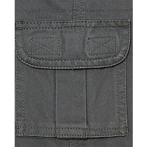 The Children's Place Boys Pull on Cargo Pants,Black/Flax/Gray Steel/New Navy 4 Pack,8