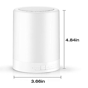 ZHOPPY Night Light Bluetooth Speaker for Teenage Girls/Boys, Touch Control Bedside Lamp Portable Table Lamp Color LED Speaker Light