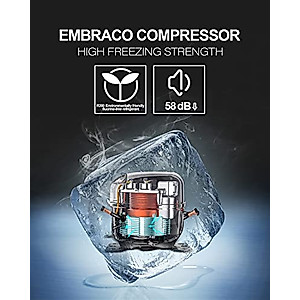 GSEICE Commercial Ice Maker Machine, 280LBS/24H with 70 Pounds Storage Bin - 4.3 inch Touch Screen, Food-Grade Materials, 304 Stainless Steel Ice Making Machine Perfect for Home and Business