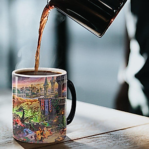 Morphing Mugs Disney – Sleeping Beauty – Maleficent’s Curse - Thomas Kinkade Studios - One 11 oz Color Changing Ceramic Mug – Image Revealed When HOT Liquid Is Added!