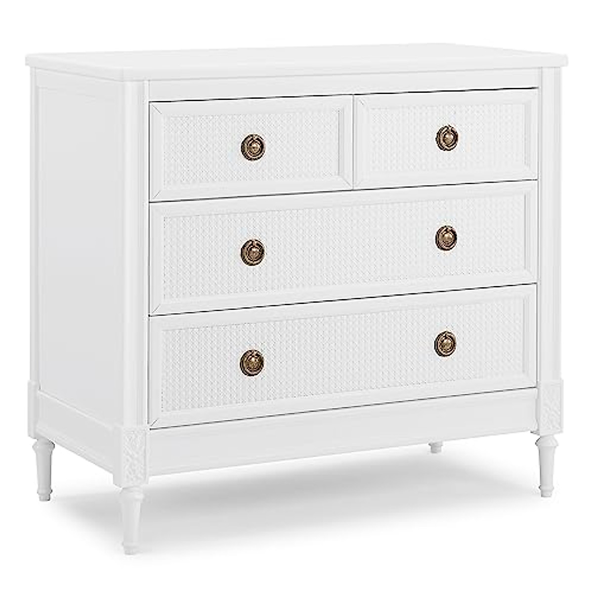 Delta Children B0CBQTYG76, Dresser w Interlocking, Bianca White