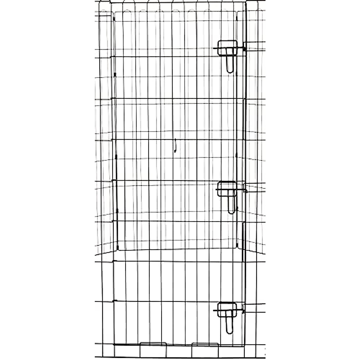 Amazon Basics Foldable Metal Exercise Pet Play Pen for Dogs, Single Door, 60 x 60 x 48 Inches, Black