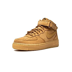 Nike mens Air Force 1 Mid '07 Shoes, Flax/Wheat-gum Light Brown, 10.5