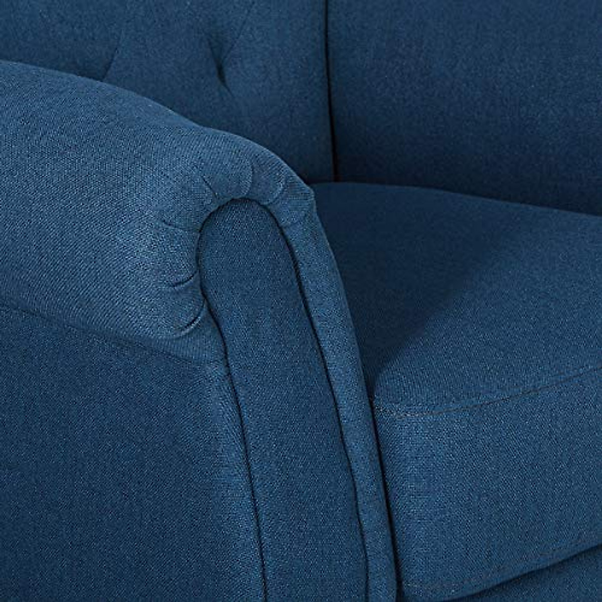 Christopher Knight Home Merritt Fabric Tufted Chair, Dark Blue Dimensions: 37.00”D x 35.25”W x 38.00”H