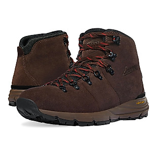 Danner Mountain 600 Hiking Boots for Women - Waterproof, Durable Suede Upper, Breathable Lining, Triple-Density Footbed & Vibram Traction Outsole, Java/Bossa Nova - 8 M