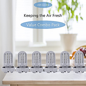 6 Pack Humidifier Demineralization Cartridge Filters Compatible with Air Innovations HUMIDIF Humidifier, Demineralization Cartridge Filters Silver