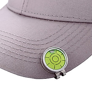 GHHJX Golf Ball Markers for Putting Green Magnetic Ball Marker Hat Clip Golf Putting Aid Green Reader
