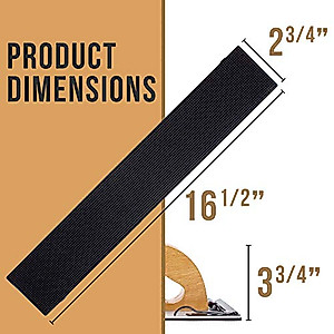 TCP Global Wooden Handle Longboard Sander for PSA Sandpaper 16-1/2" x 2-3/4" or Continuous Rolls PSA Sticky Paper