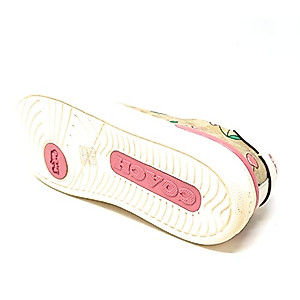 COACH Women's Clip Low Top Sneakers (Signature Canvas - Heart Cherry Print - Khaki/Pink, us_Footwear_Size_System, Adult, Women, Numeric, Medium, Numeric_9)