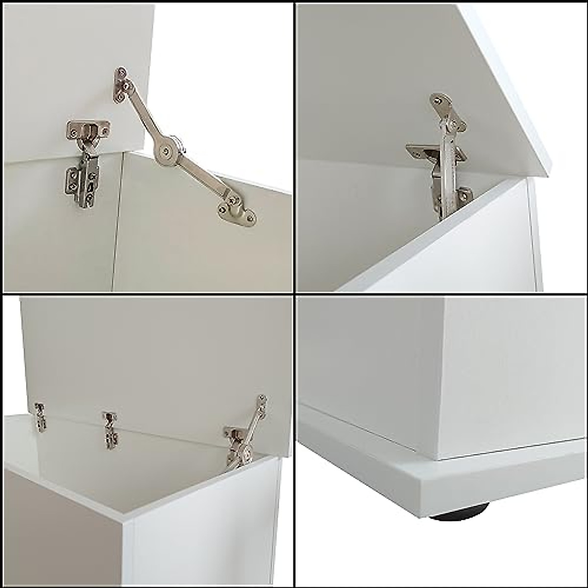 40" Storage Chest Trunk, Modern Wood Chest Kids Toy Box Organizer with Lift Top and 2 Safety Hinges Sturdy and Large Storage Trunk for any Playroom, Bedroom and Living Room