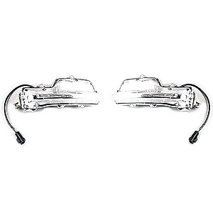 WOZIES 1Pair For Volvo S60 2014-2018 DRL Front Fog Light Daytime Running Lights Corner Lamp 31434567 31434568