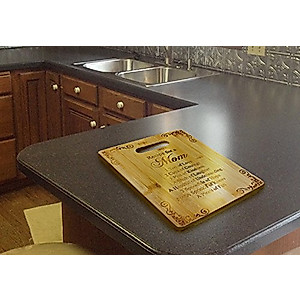Recipe for a Mom Cute Funny Laser Engraved Bamboo Cutting Board - Wedding, Housewarming, Anniversary, Birthday, Mother's Day,Gift For Him, For Her, For Boys, For Girls, For Husband, For Wife, For Them