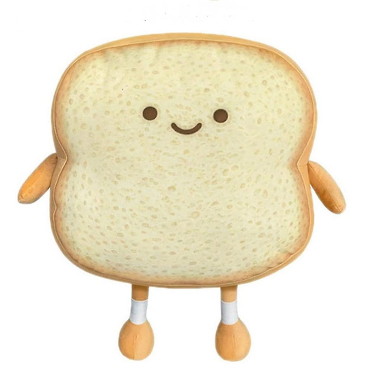 OUKEYI Toast Bread Pillow, Funny Bread Shape Plush Toy Pillow,Facial Expression Soft Toast Sofa Pillow, for Kids Adults Gift Home Bed Room Decor